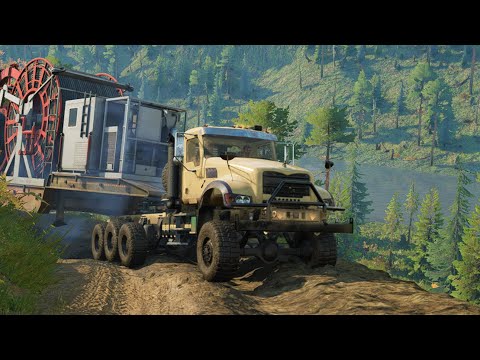 SnowRunner Mods - Mack Defense M917A3 8x8 - Driving Offroad Transport ...
