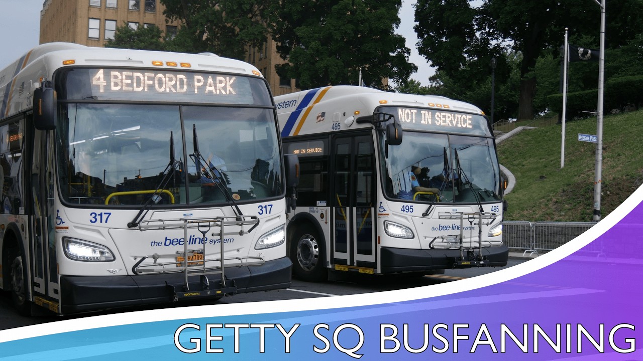 Busfanning at Getty Square - YouTube