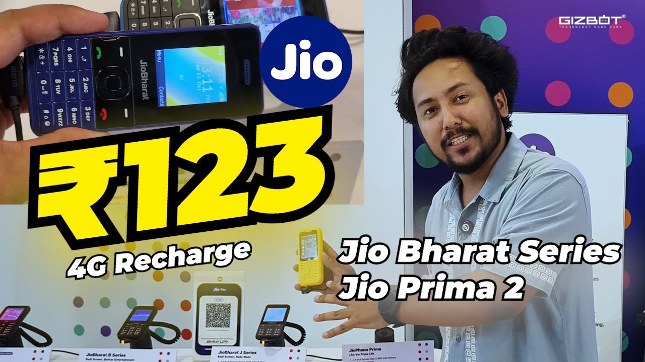 Jio Bharat Series Explained! Jio Prima 2 🤯 4G at ₹123 🔥 JioPay UPI ...