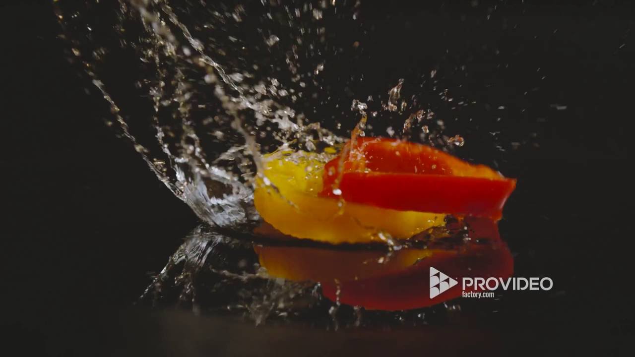 Ultra Slow Motion Footage - Vegetables - YouTube