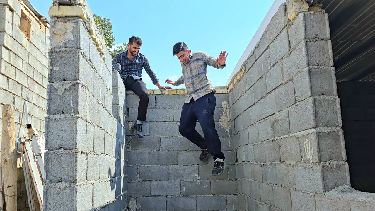 Hand in hand: building the Unolith roof of Qasim's house with his ...