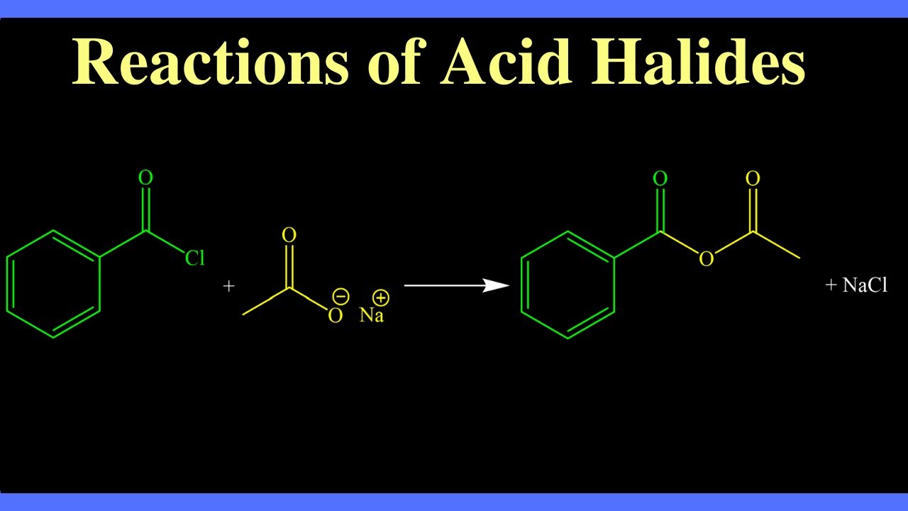 Reactions of Acid Halides - YouTube