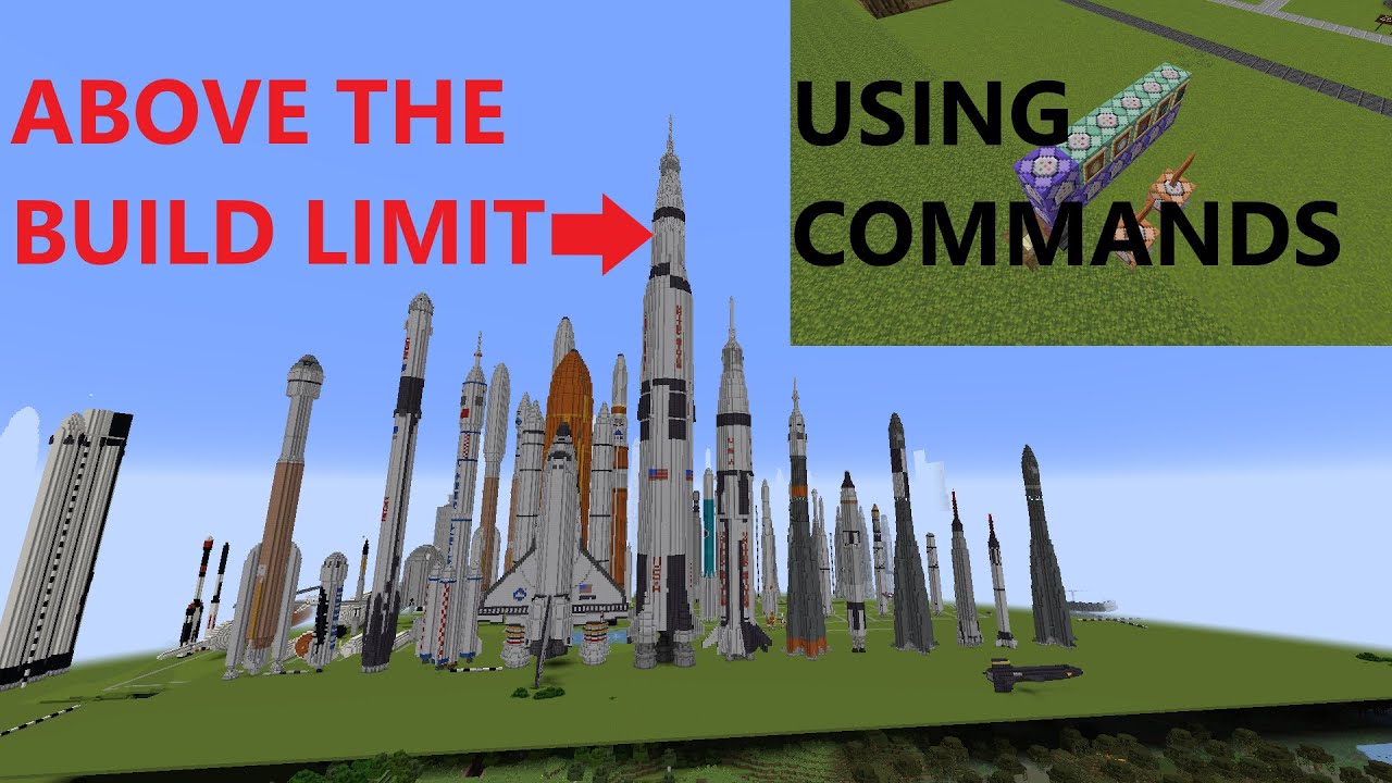 How I built the Saturn V above build limit in Minecraft - YouTube