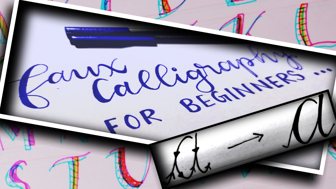 Faux Calligraphy For Beginners - YouTube