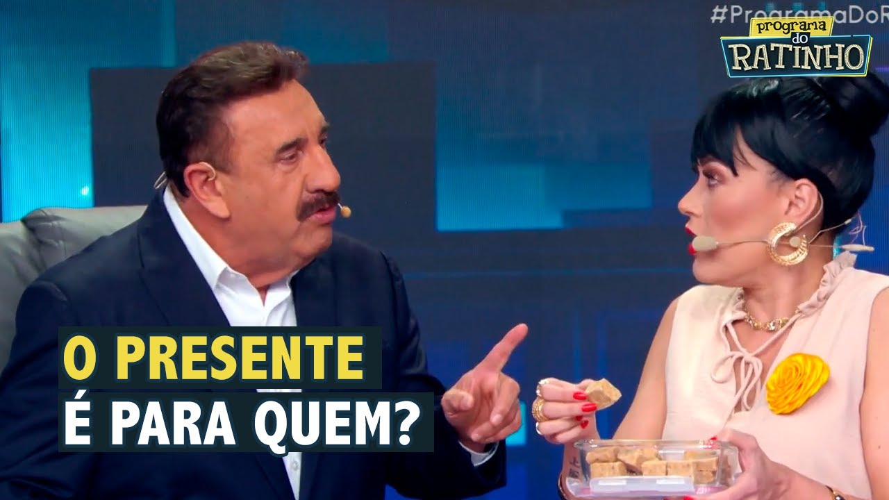 Milene Pavorô tenta entregar presente intacto para o Ratinho | Programa ...