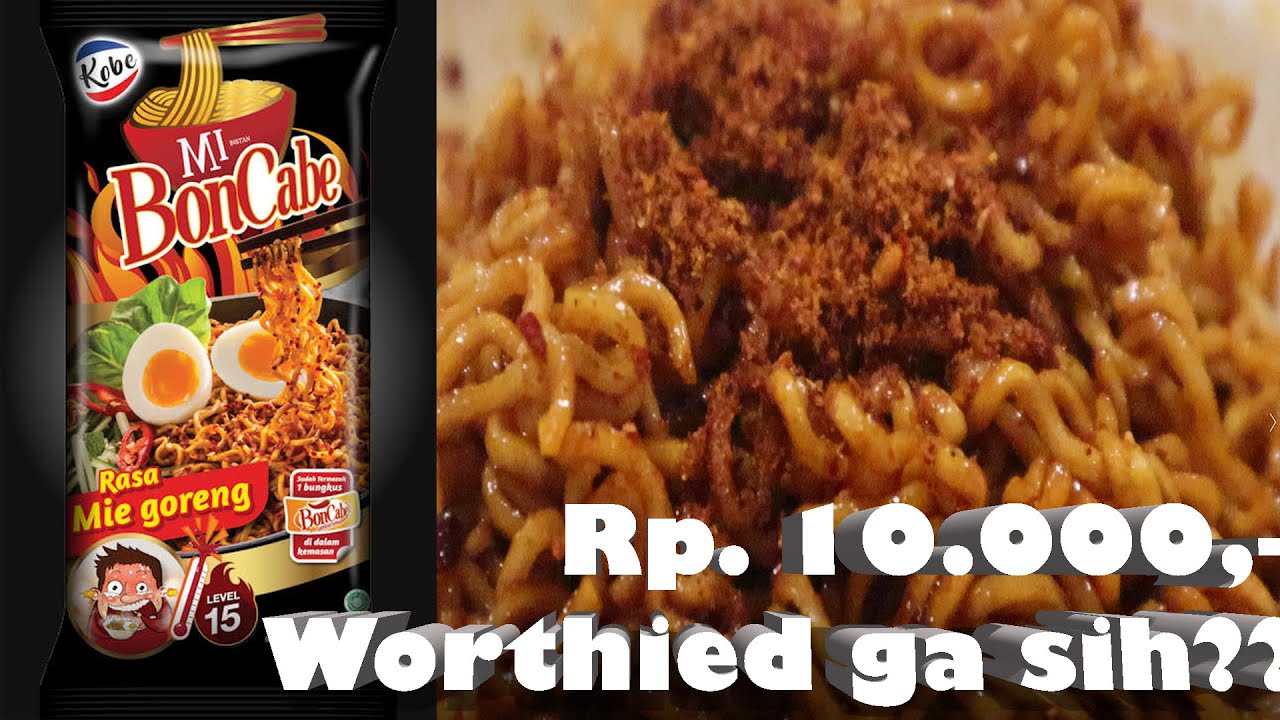 REVIEW MIE KOBE BON CABE // MI GORENG BON CABE LEVEL 15 - YouTube