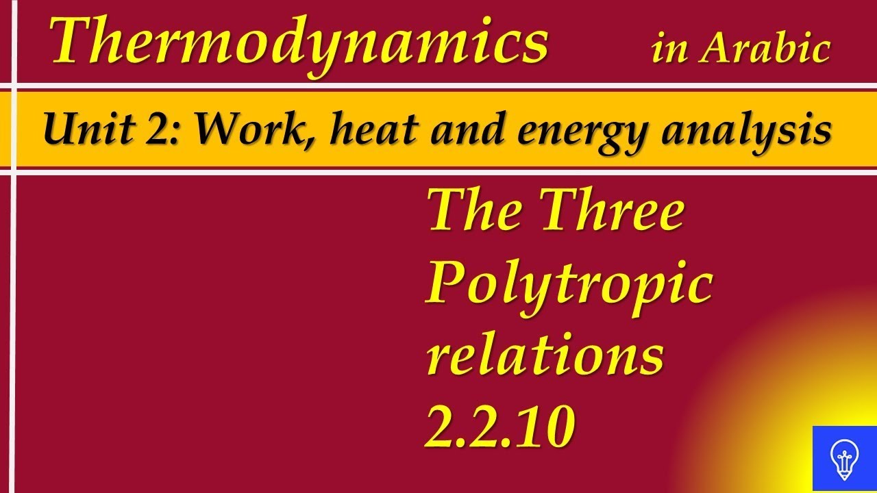 The three polytropic relations - YouTube