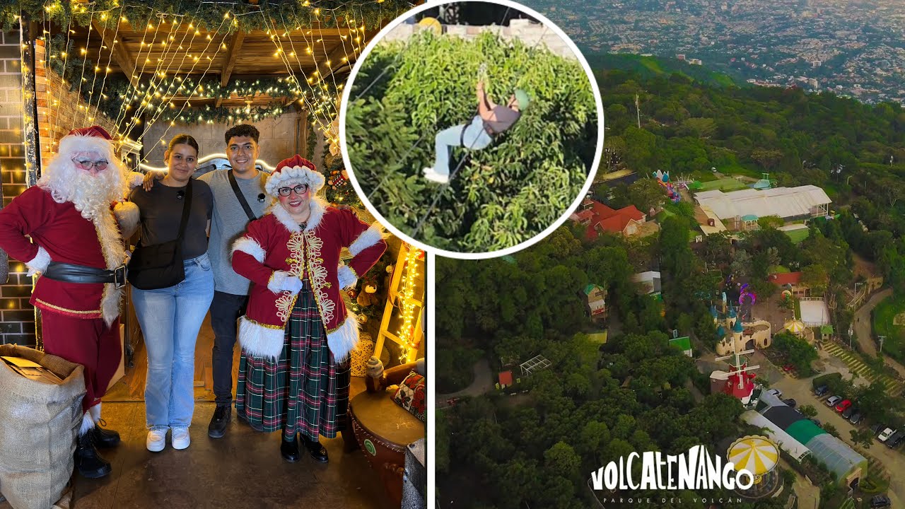 AVENTURA EXTREMA EN VOLCATENANGO 🎡YA LLEGÓ LA NAVIDAD 🎄🎅🏻 - YouTube