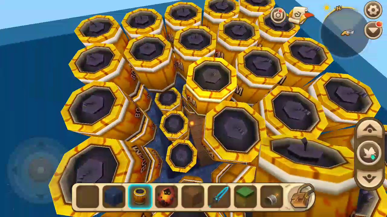 Mini World: 50 bomb VS Boom egg - YouTube