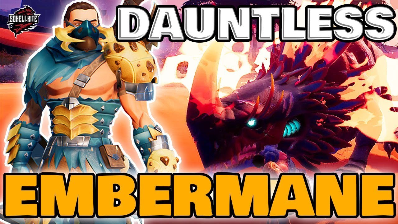 🔵Dauntless First time Hunting the Embermane Hammer Such a cool behemoth ...