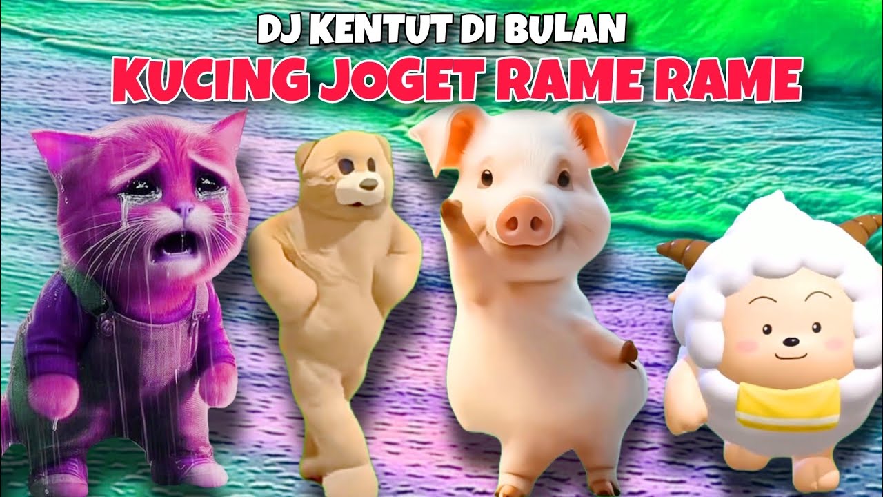 LAGU KENTUT DI BULAN VERSI KUCING JOGET RAME RAME | DJ FUNK DO BOUNCE ...