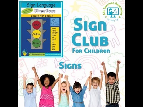 Sign Club Book 3 Sign Directions - YouTube
