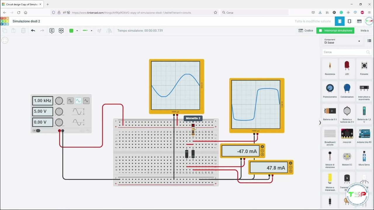 La tensione di soglia dei diodi - 1 - YouTube