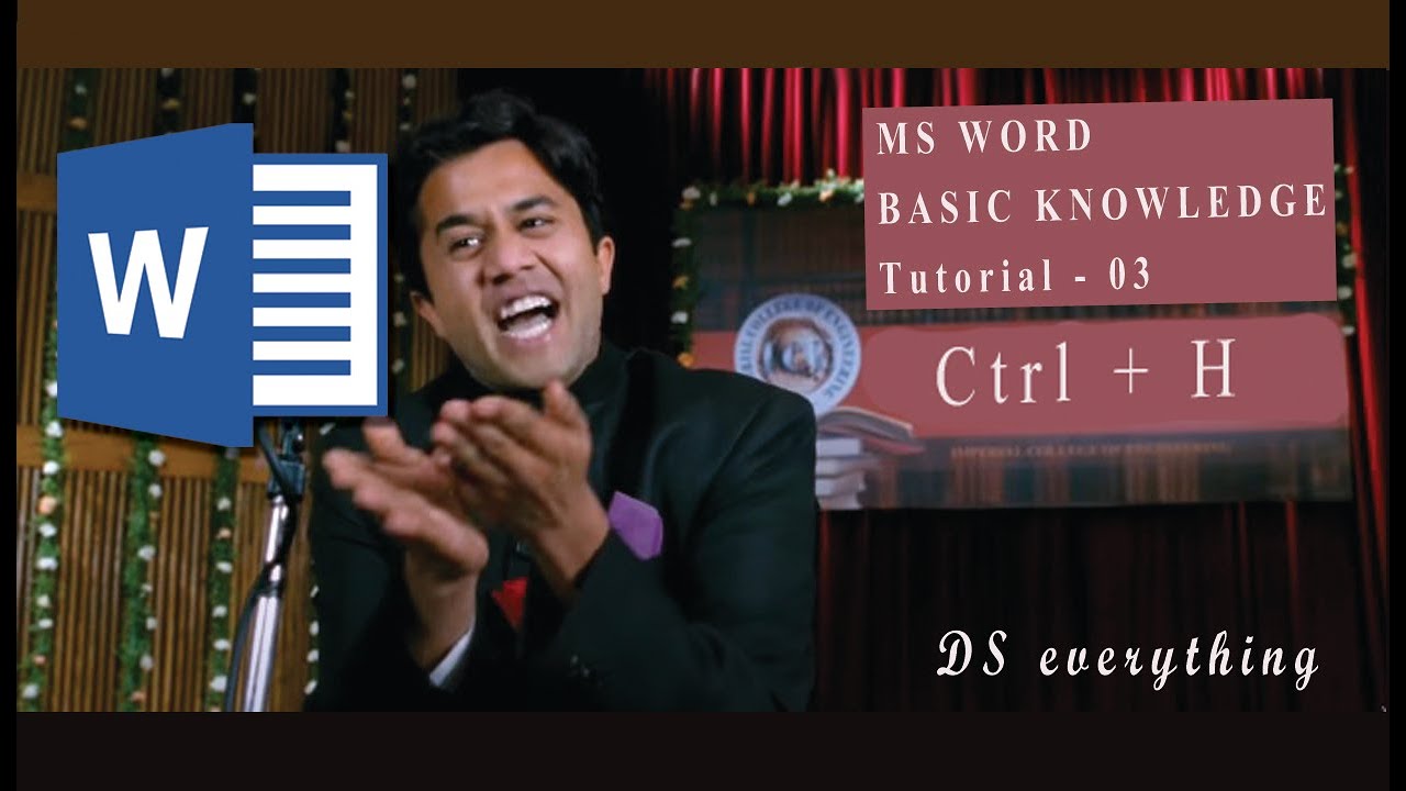 Basic knowledge of MS Word Tutorial (Shortcut Keys) - 03 - YouTube