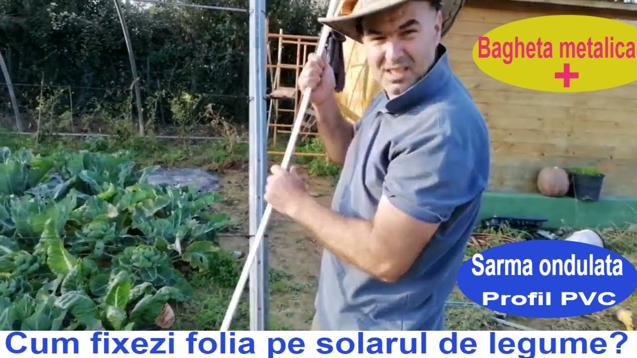Bagheta metalica+sarma ondulata=sistem de fixare folie pe solarul de ...
