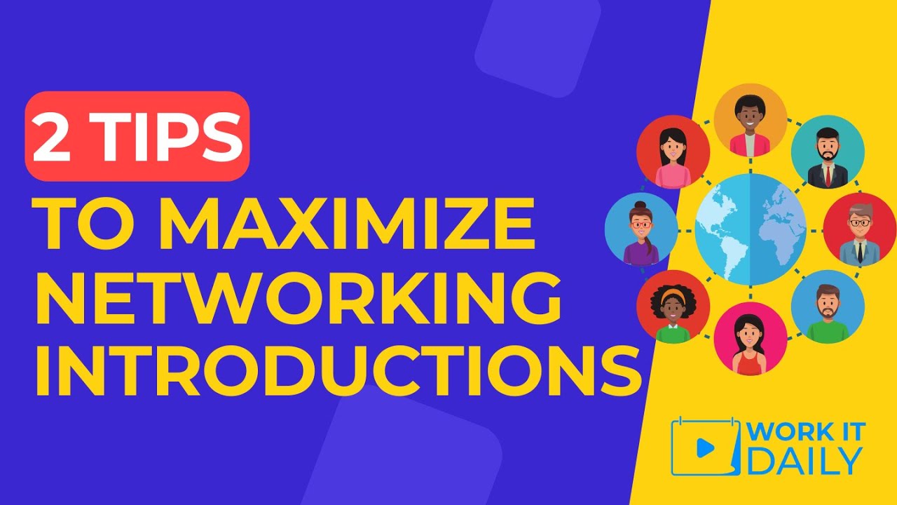 🤷🏻‍♂️ 2 Tips For Maximize Job Networking Introductions 🤝 - YouTube