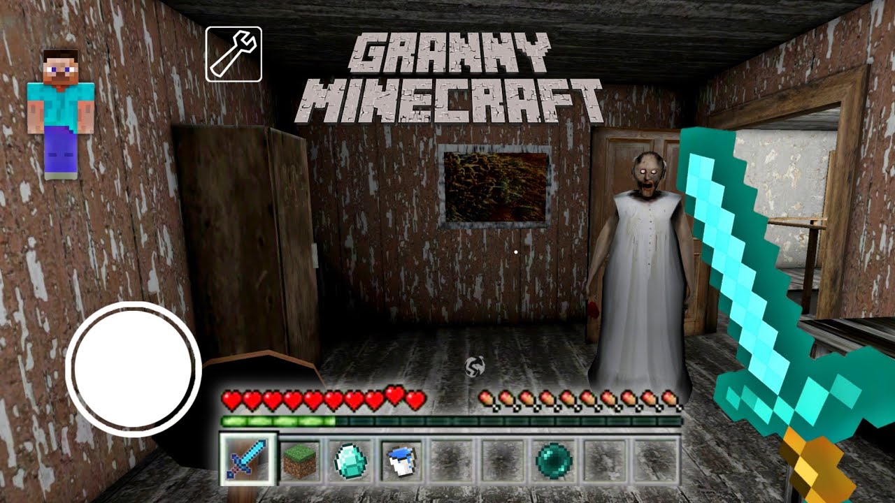 Playing As Steve 🔥| Minecraft Granny funny Mod | granny wala game ...