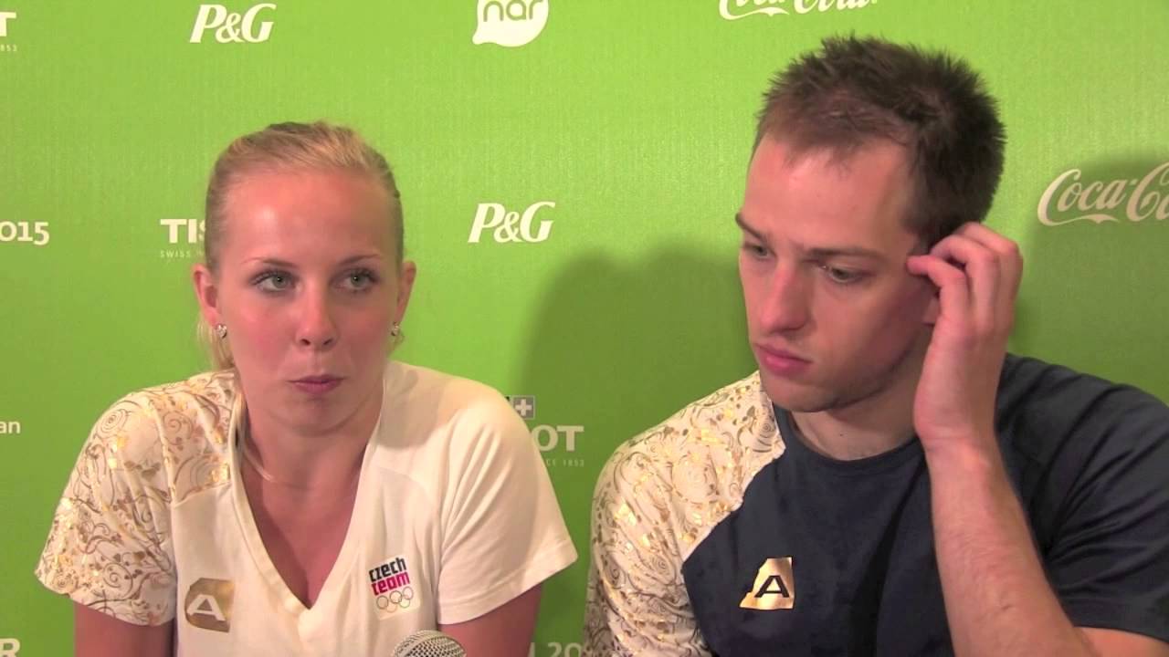 EH - badmintonisté Jakub Bitman a Alžběta Bášová po čtvrtfinále mixu ...