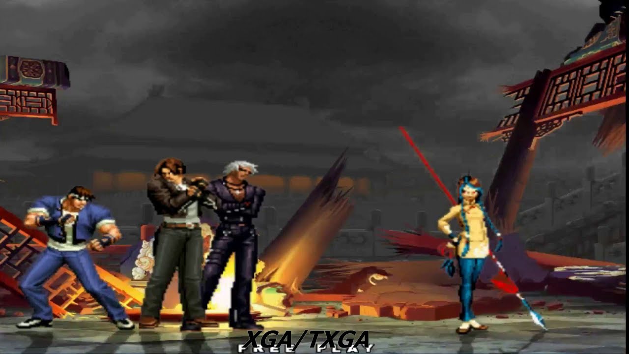 THE KING OF FIGHTERS XI OFFLINE MATCH GAMEPLAY KYO KUSANAGI K_ SHINGO ...