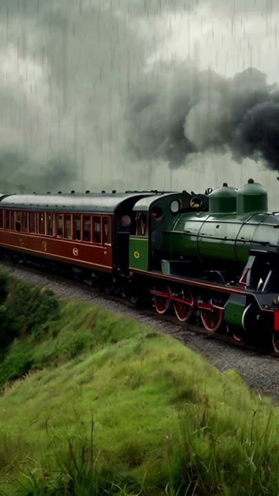 🚂 Rain & Thunder on a Cozy Train Ride - Escape Stress and Sleep Deep in a Magical Ambience - YouTube