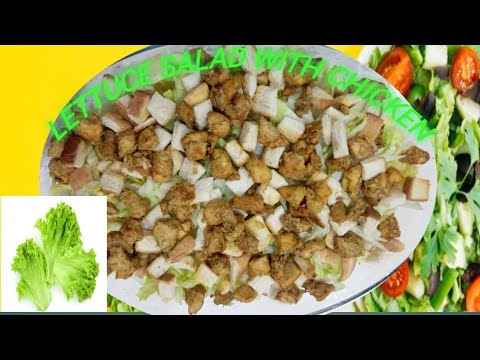 How To Make Lettuce Salad With Chicken / Arabic Recipes/ Daide Rosauro ...