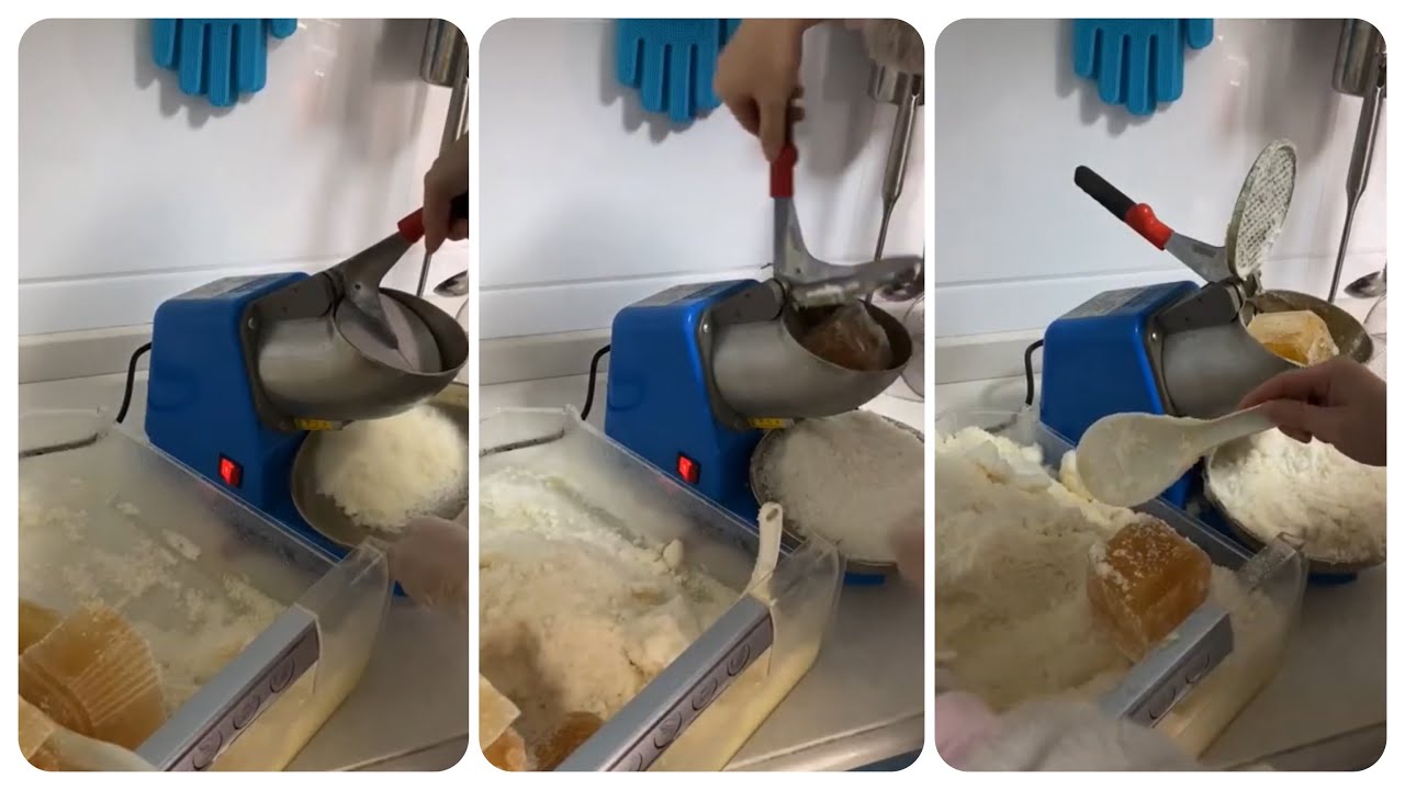 Powdery ice maker ( HOW TO MAKE POWDERY BUCKWEAT TEA? )😋 - YouTube