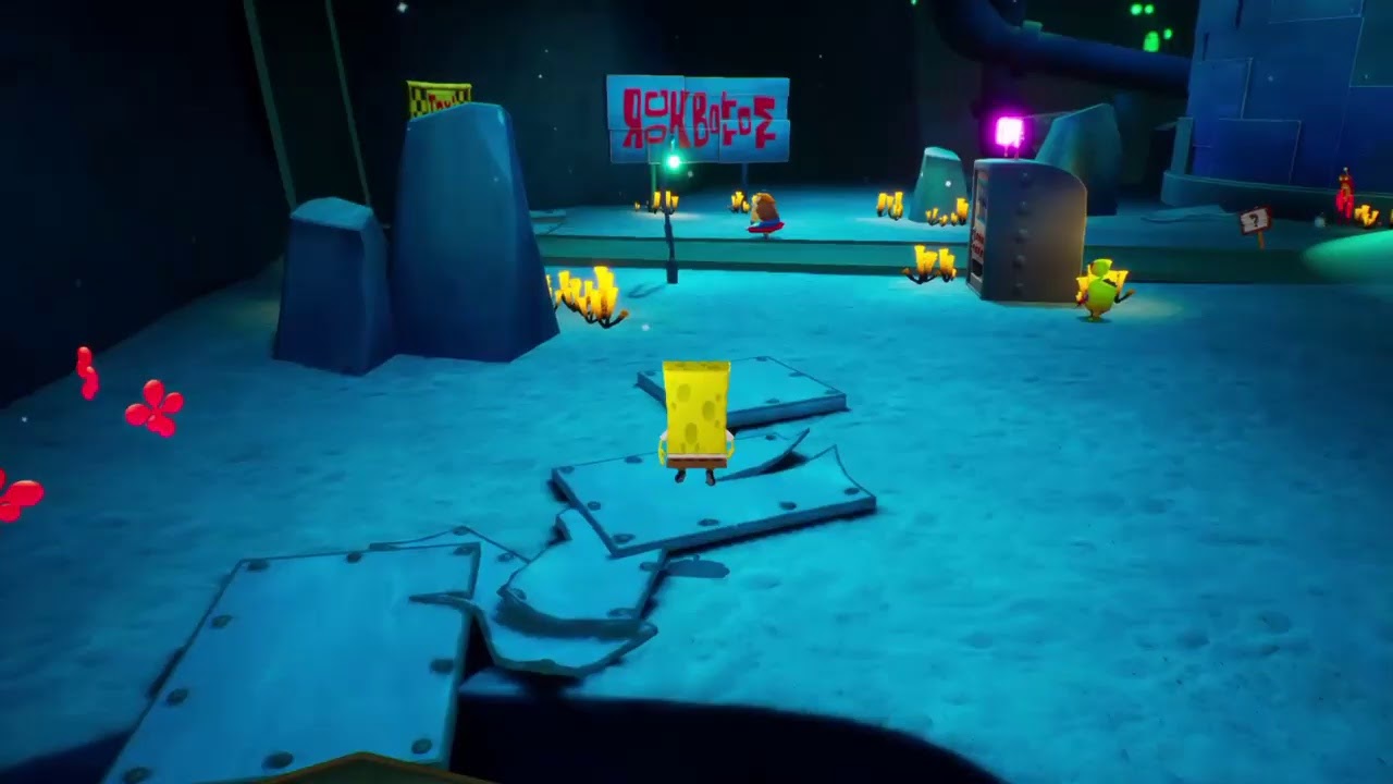 Spongebob Battle for Bikini Bottom Part 4-Poseidome and a Rock bottom ...