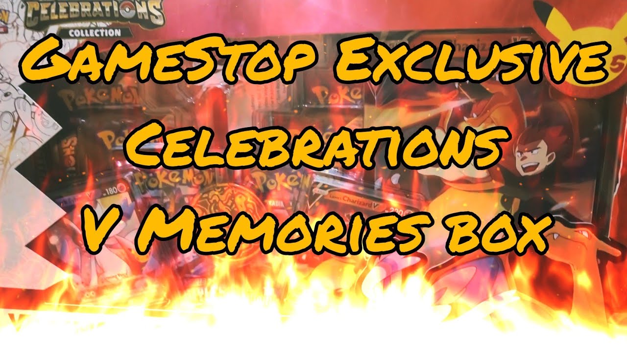 Opened the GameStop Exclusive Celebrations V Memories Box|Lets see ...