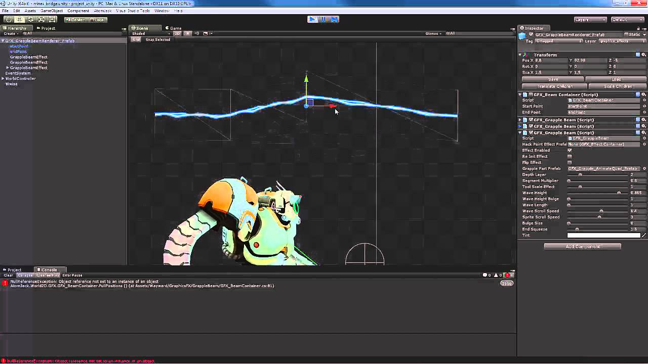Grapple Beam - Lightning Effect in Game - YouTube
