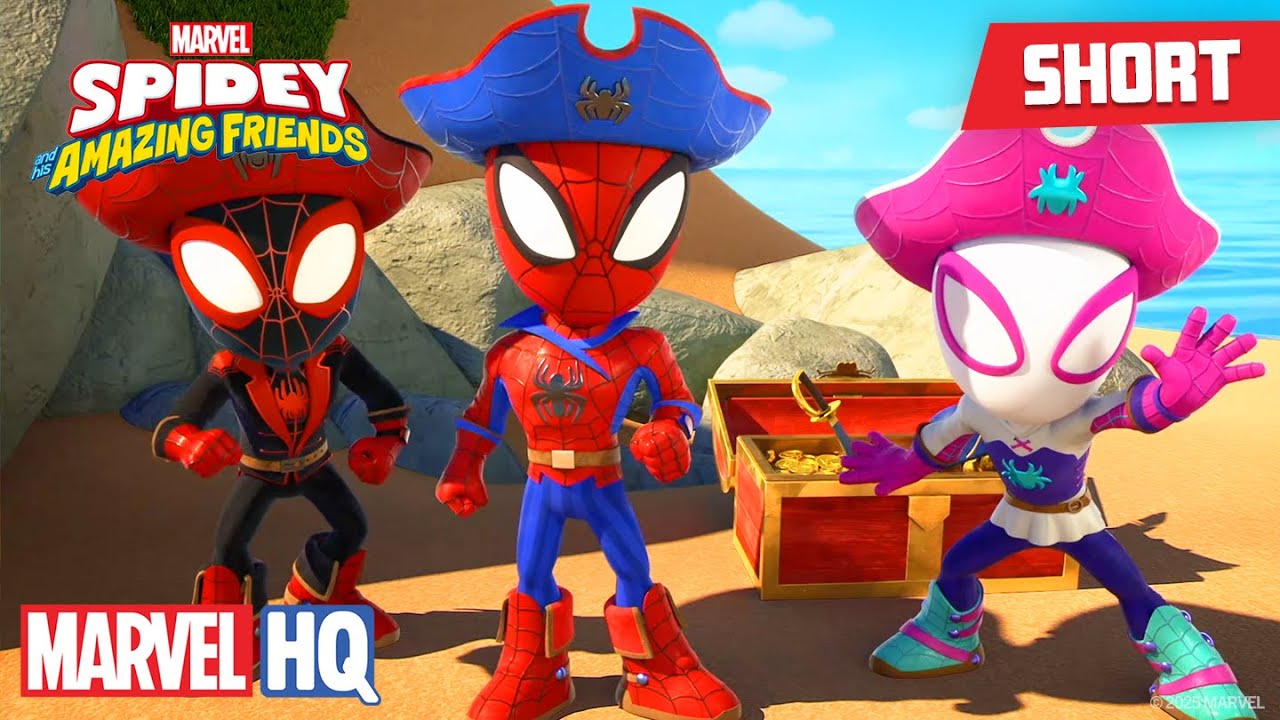 Spidey Sail on the Webs Ahoy Pirate Ship | Meet Spidey and his Amazing Friends |@MarvelHQ ...