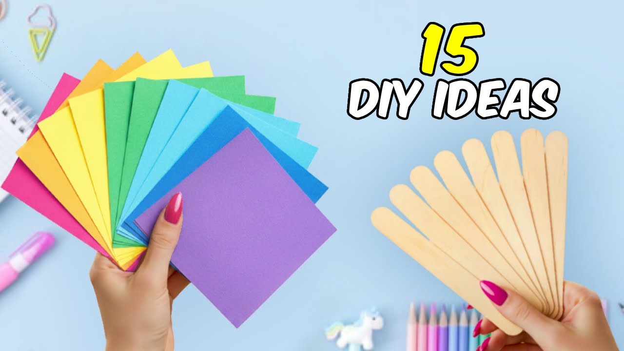 15 Easy craft ideas / Paper crafts / DIY gift ideas / How to make ...