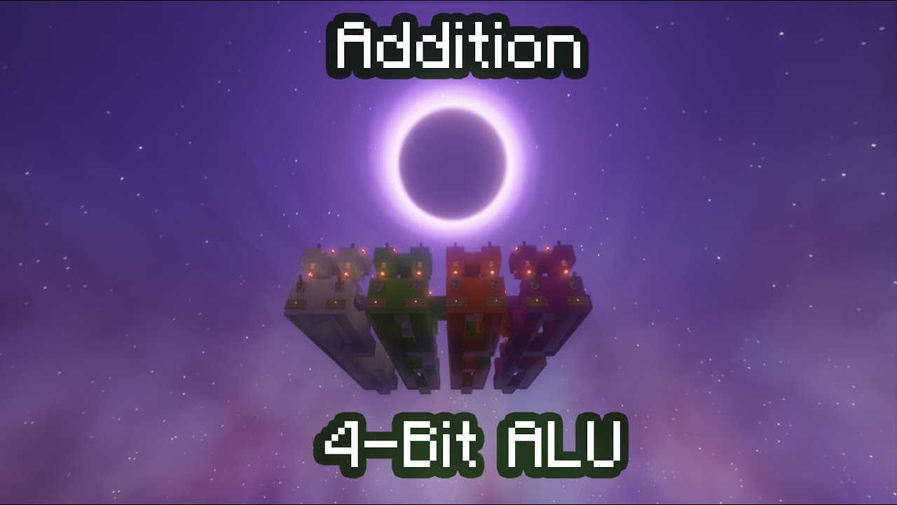 Redstone Calculator Part 1: - Building a 4-Bit ALU - YouTube