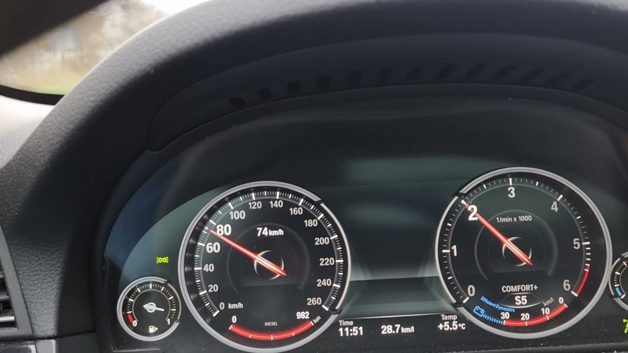 2011 BMW F11 520D full digital cluster 6WB - YouTube