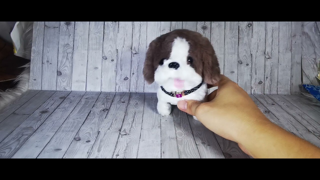 mainan anjing doggy battery bunyi gerak - YouTube