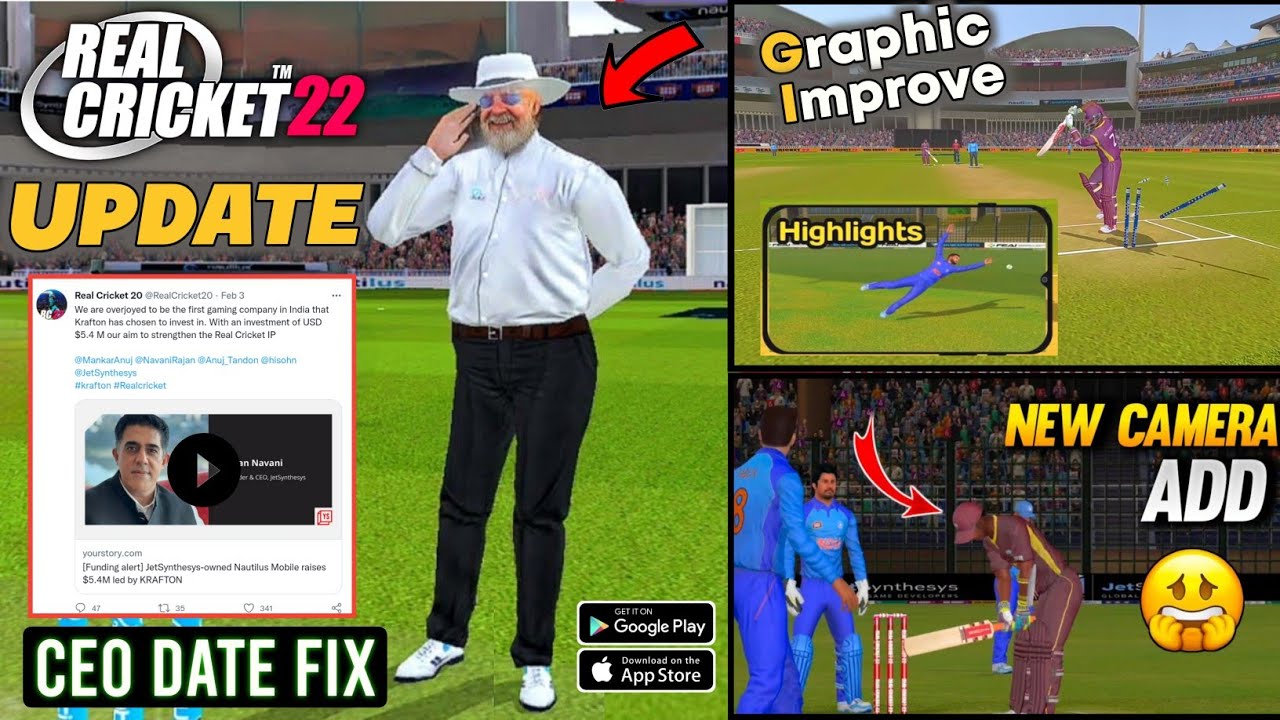 Real Cricket 22 New Update Coming | Real Cricket 22 Update Release Date ...