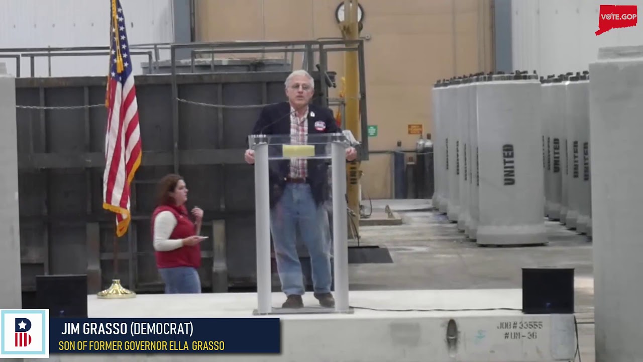 Ella Grasso's son Jim Grasso is a Democrat and he's voting for Bob ...