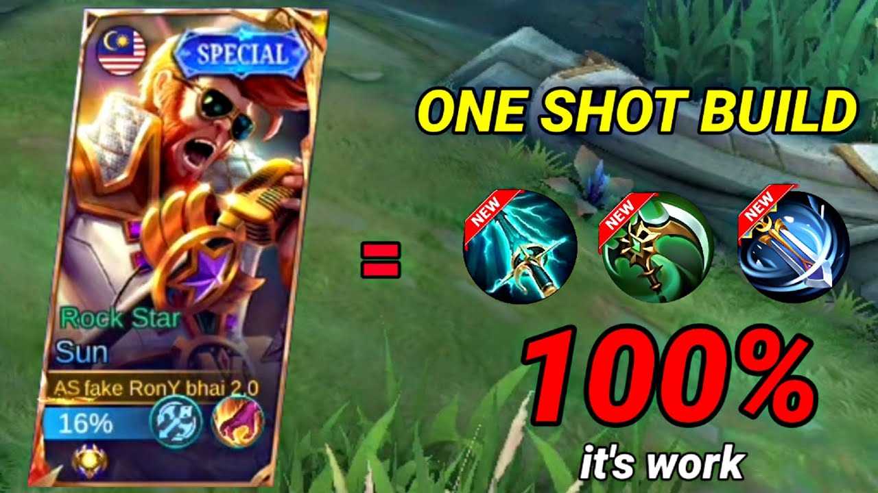 GLOBAL SUN MAKE NEW ONE SHOT BUILD IT'S WORK 100% + TRUE DAMAGE| Must ...