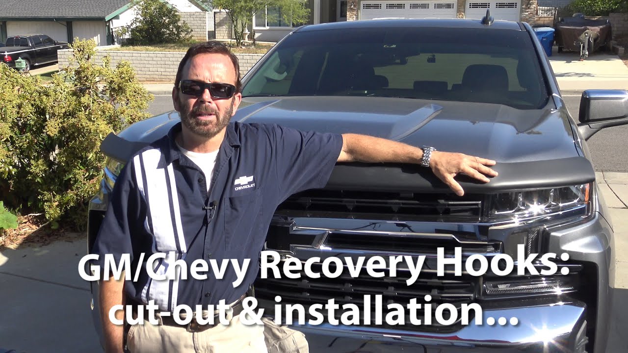 Installing GM/Chevy Recovery Hooks on my 2019 Silverado LT w/Paul ...