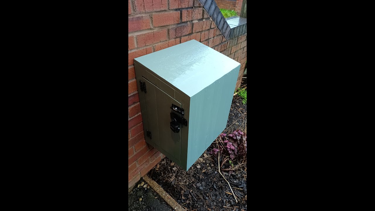 Home made Parcel Box! Totally cool!!!! - YouTube