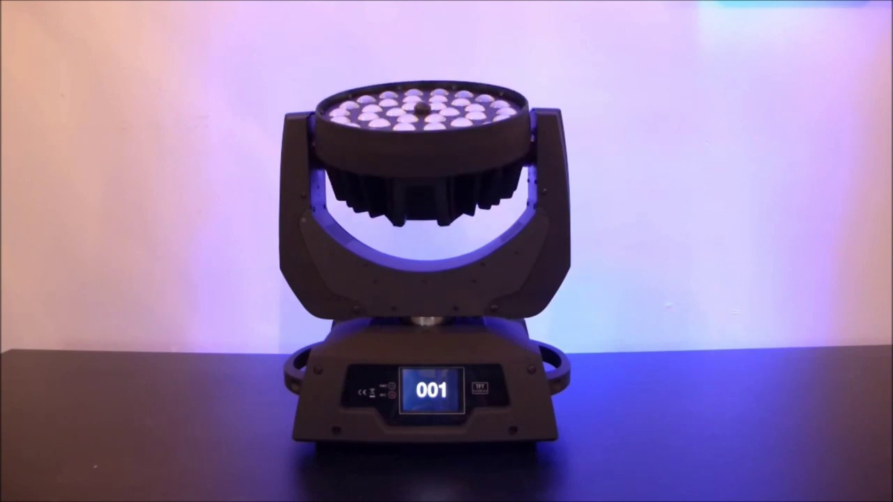 Световая голова Led wash 36*18. - YouTube