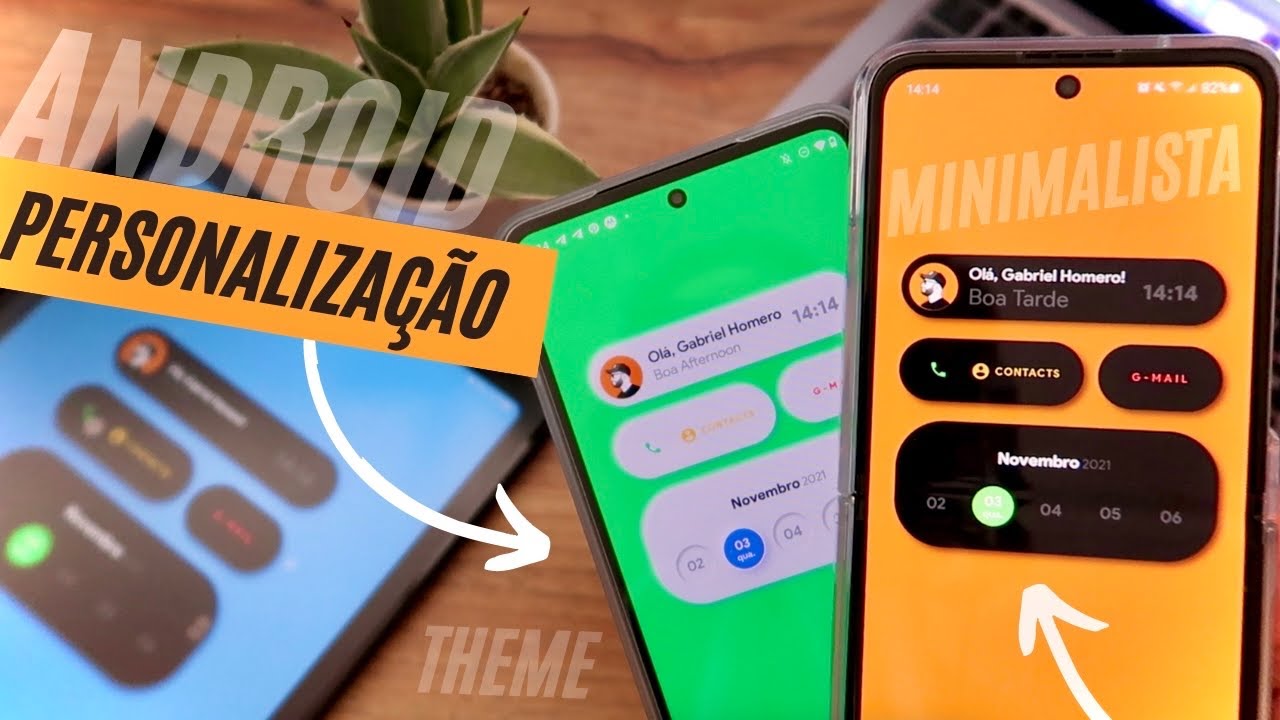 TEMA ANDROID No Estilo MINIMALISTA + Pack de Widgets e Tema - YouTube