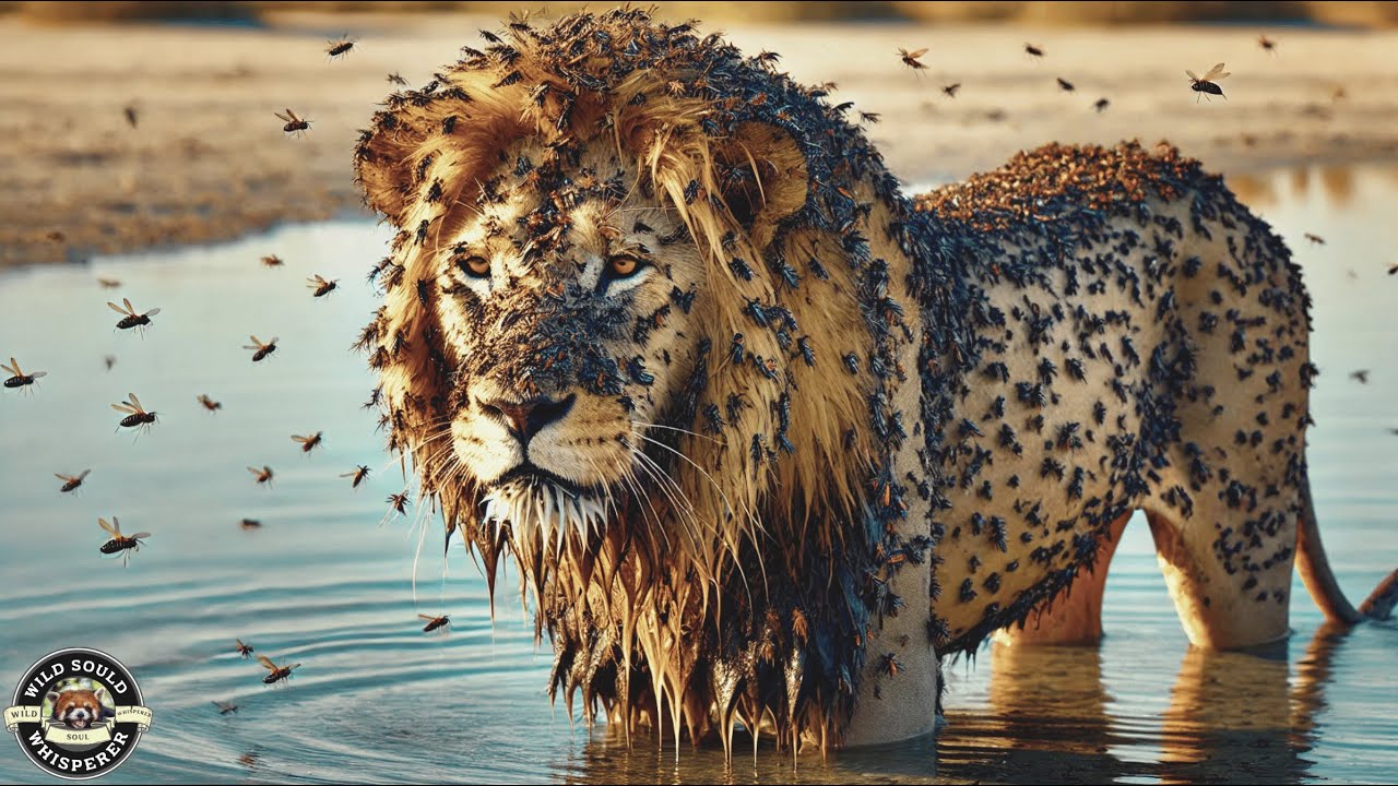 LION'S DEADLY ENCOUNTER WITH FURIOUS BEES IN AFRICA! - YouTube
