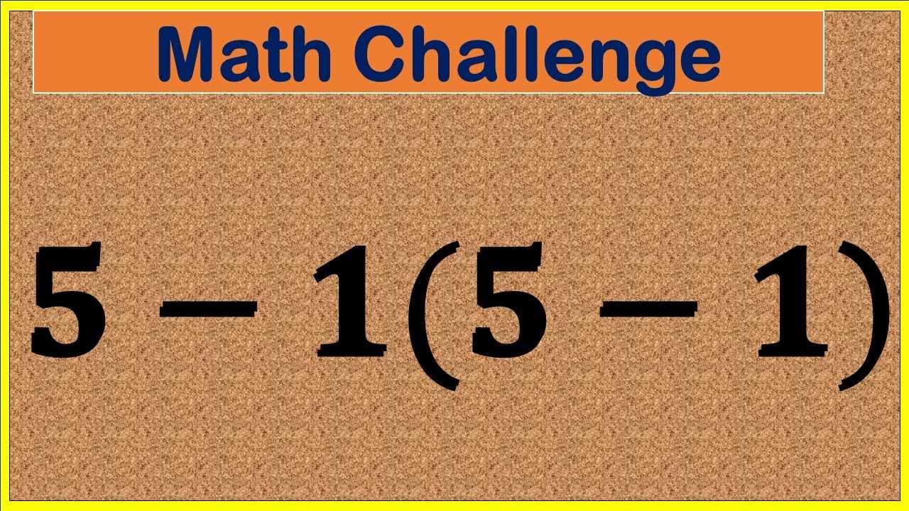 This Math Problem Tricks Everyone| Try Your Best - YouTube
