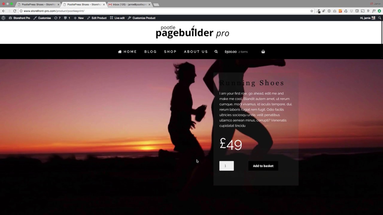 WooCommerce Builder demo product - YouTube