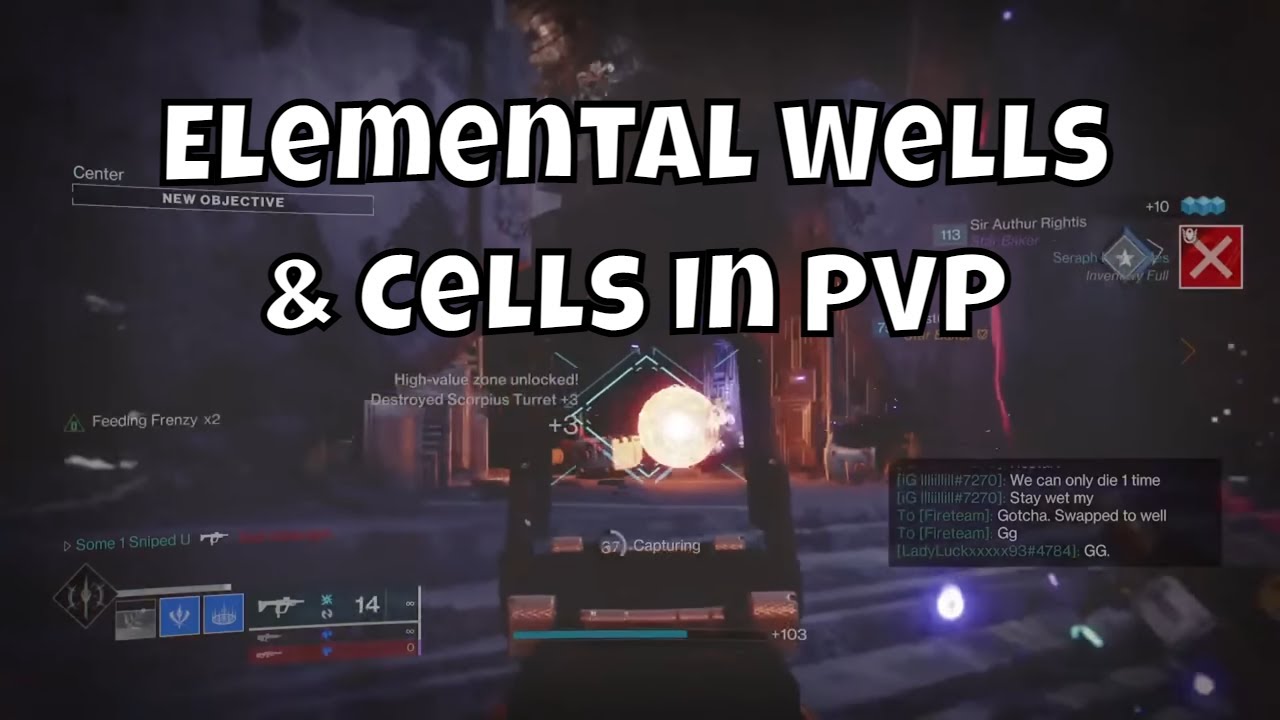 Warmind Cells In PVP Also Elemental Wells - Iron Banner Fortress - YouTube
