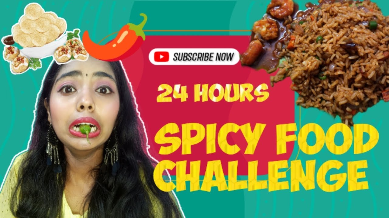 24 HOURS SPICY FOOD CHALLENGE 🌶️🥵🥵||GONE WRONG 🥴😭||YOUTUBE FIRST VIDEO ...