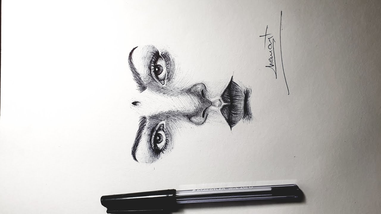 Pen face tutorial | Hemant art's - YouTube