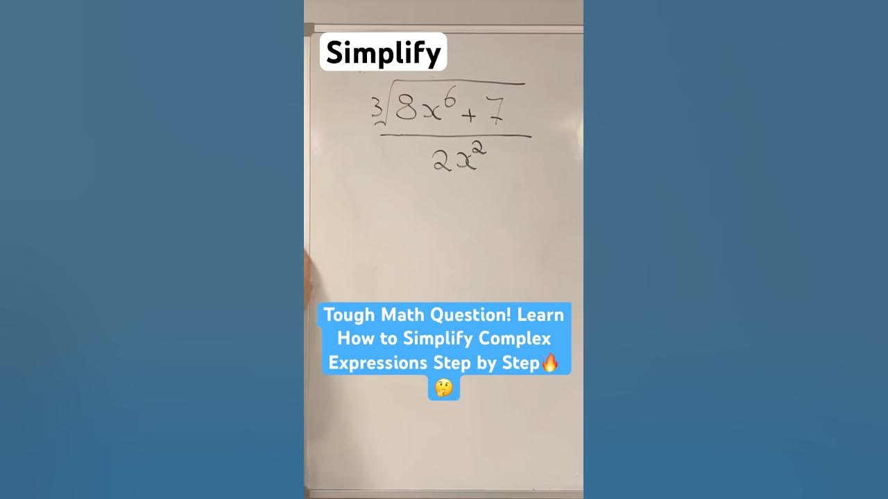 🔥Tough Math Question! Learn How to Simplify Complex Expressions! - YouTube