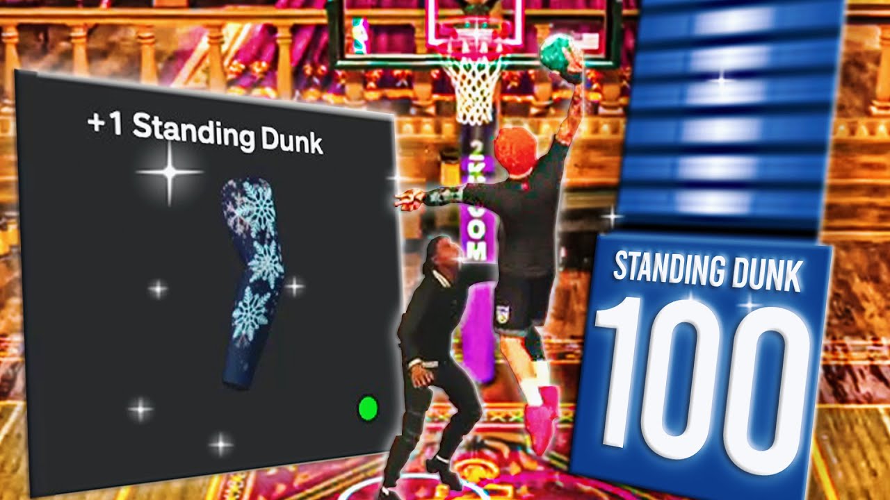 The POWER Of A 100 STANDING DUNK Rating At The 1v1 Court On NBA 2K23 ...