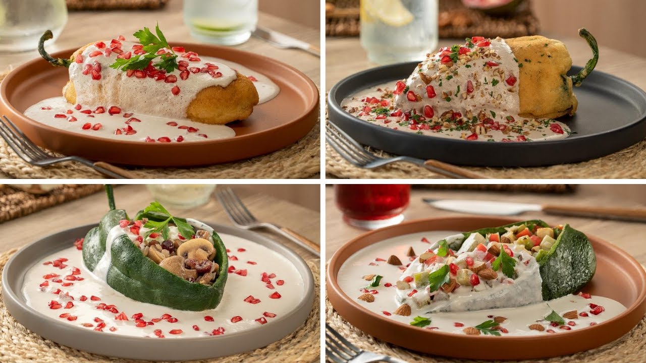 4 Recetas de Nogada | 4 Ways to Make Nogada Sauce - YouTube